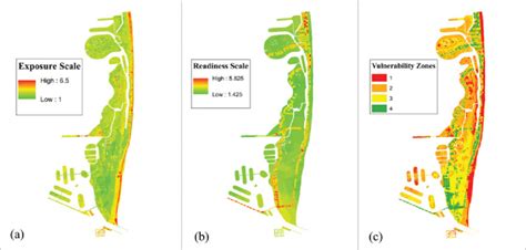 Spatial Patterns Of A Exposure B Readiness And C Vulnerability