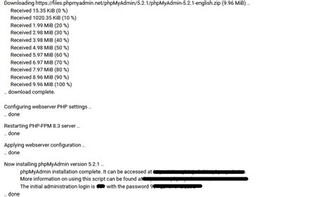 phpmyadmin 5 2 1 not installing on php 8 3 script error ok on php 8 2 virtualmin