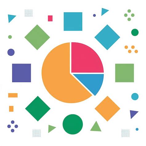 A Vibrant And Colorful Pie Chart Divided Into Three Segments Premium Ai Generated Vector
