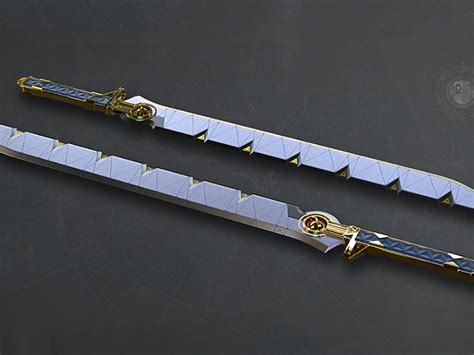 【3dmax武器建模】命运2武器剑模型制作教程alan安澜 站酷zcool