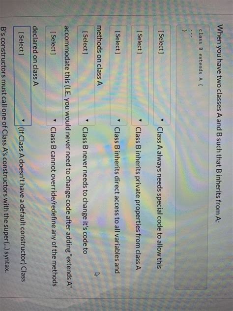 Solved When You Have Two Classes A And B Such That B