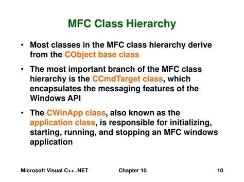 Ppt Microsoft Foundation Classes Powerpoint Presentation Id15886