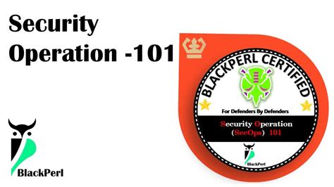 Security Operation Secops 101