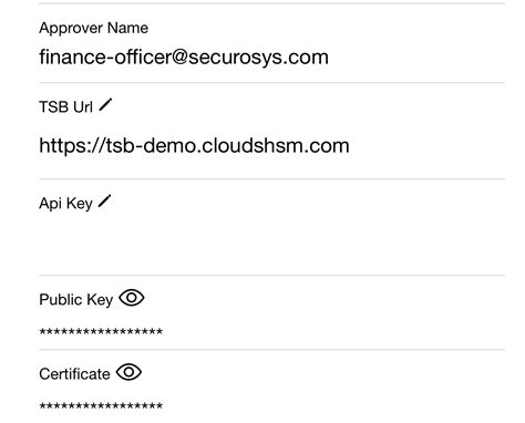 Securosys Authorization App Settings Securosys Docs