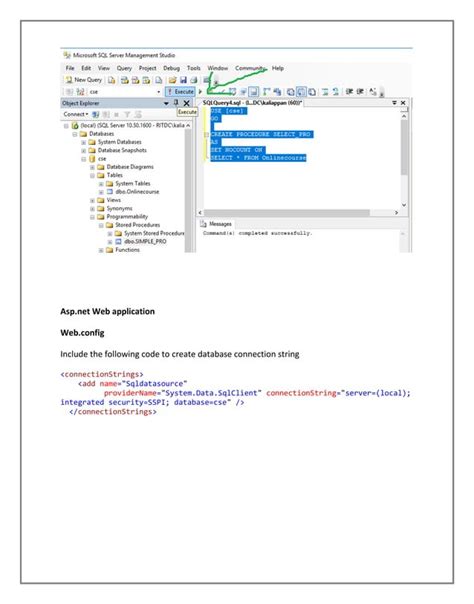 asp stored procedure manual pdf