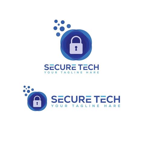 Circle Secure Tech Logo And Icon Vector Illustration 22444696 Vector