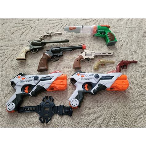 Cap Guns Bug Catcher Gun And Nerf Laser Ops Guns