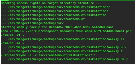 Rsnapshot Does Not Show Progress Rsync Openmediavault