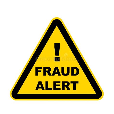 Fraud Alert Warning Danger Sign Stock Illustration Illustration Of