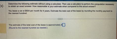 solved determine the following estimate without using a