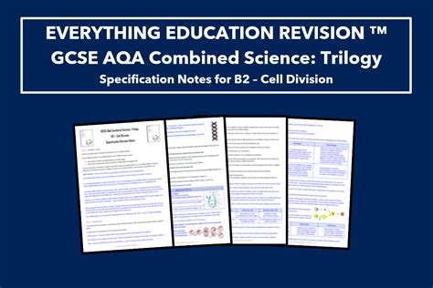 Gcse Aqa Combined Science Trilogy Specification Revision Notes For