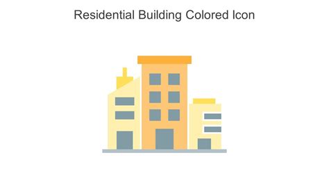 Residential Building Colored Icon In Powerpoint Pptx Png And Editable Eps Format PPT PowerPoint