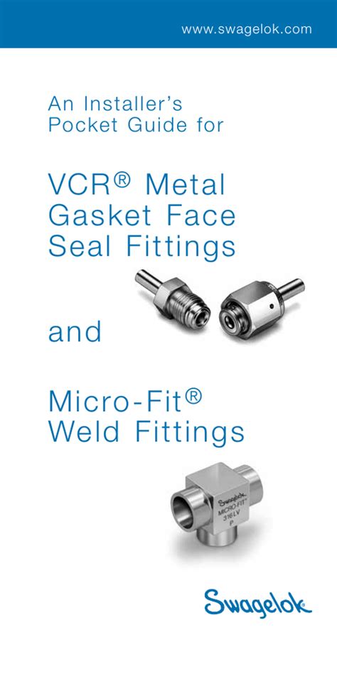 Vcr Metal Gasket Face Seal Fittings At James Silvers Blog