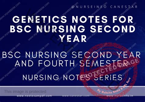 Free Genetics Notes Bsc Nursing Journey Of Nurse Begins Here