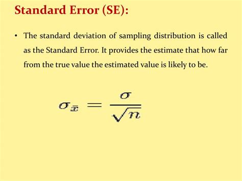 Standard Error Formula Significance At Constance Woodford Blog