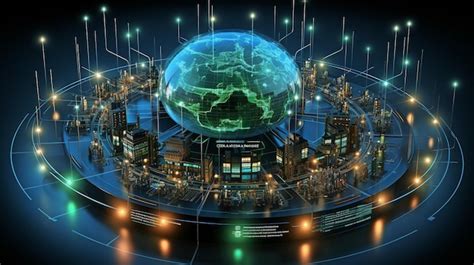 Database On The Network Premium Ai Generated Image