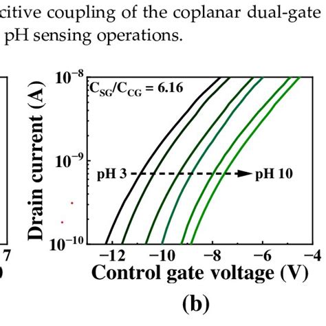 Ph Sensing Characteristics Of The A Igzo Coplanar Dual Gate Tft Ph Sensor Download Scientific