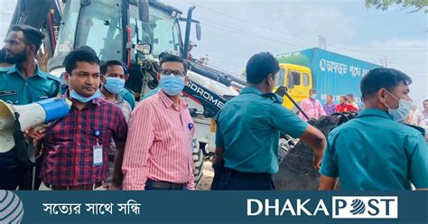 গাবতলীতে ৬ শতাধিক অবৈধ ঘর উচ্ছেদ করল ডিএনসিসি