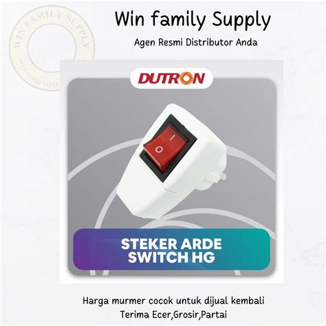 Jual Steker Arde Switch On Off Dutron Steker Switch Lampu Colokan Lampu Switch On Off