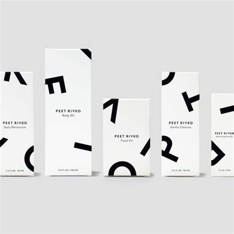 흰색 미니멀리즘 화장품 포장 디자인