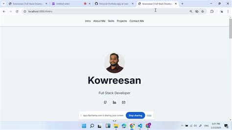 Nextjs Typescript Tailwindcss Webdevelopment Portfolio Kowreesan Parameswaran