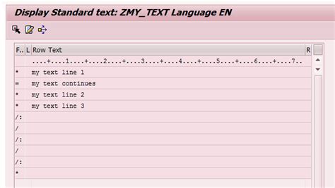 Sap So10 Tcode Sapscript Standard Texts Sapscript Standard Text