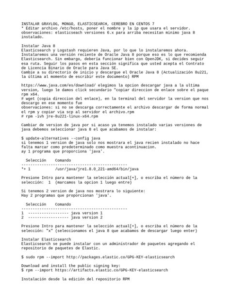 Instalar Graylog Mongo Elasticsearch Cerebro En Centos 7 Pdf