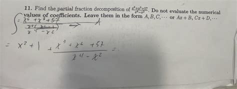 Calculus 2 Partial Fractions How To Solve This Problem Rhomeworkhelp