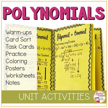 POLYNOMIALS Bundle By Algebra Accents Teachers Pay Teachers