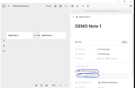 Backlinks Between Notes In Canvasexcalidraw Robsidianmd