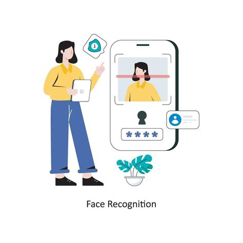 Face Recognition Flat Style Design Vector Illustration Stock Illustration 24407604 Vector Art