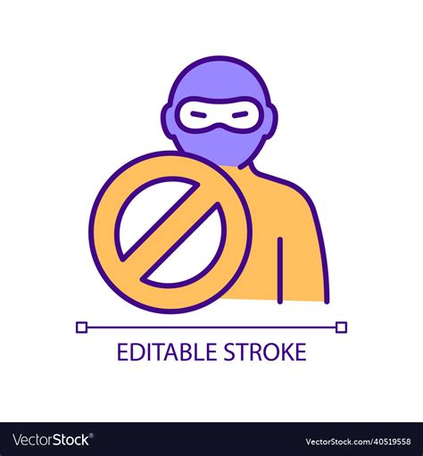 Protecting Personal Data From Tracing Online Rgb Vector Image