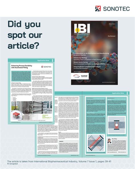Biotech Bioprocessing Article Applicationnote Flowmeasurement Ultrasound Non Invasive