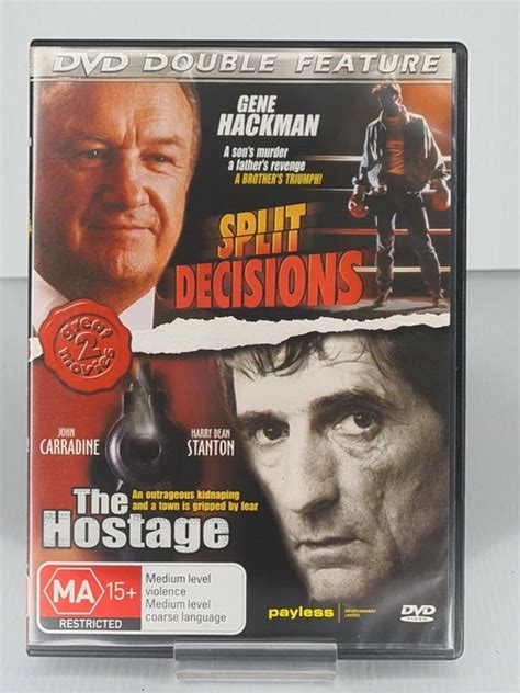 Split Decisions The Hostage Dvd Gene Hackman Jeff Fahey Jennifer Beals 8 00 Picclick Au