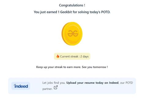 100daysofcodechallenge Potd Geeksforgeeks Codingjourney Ankit