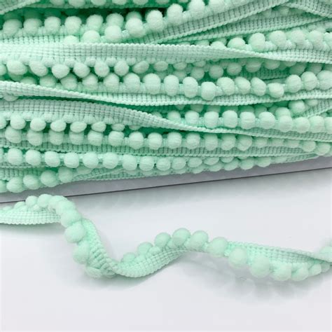 Mini Pom Pom Trim Mint
