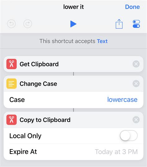 Shortcut To Change Case IOS Automators Talk