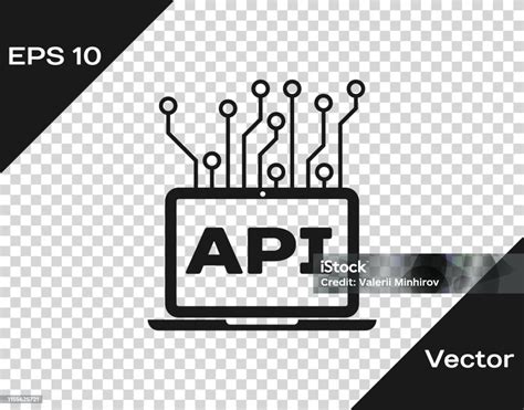 灰色電腦 Api 介面圖示隔離在透明的背景應用程式開發介面 Api 技術軟體集成向量插圖向量圖形及更多互聯網圖片 互聯網 可使用的 商務 Istock