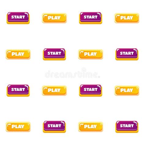 Big Set Buttons For Games And App Glass Game Ui Kit Space Game Icon