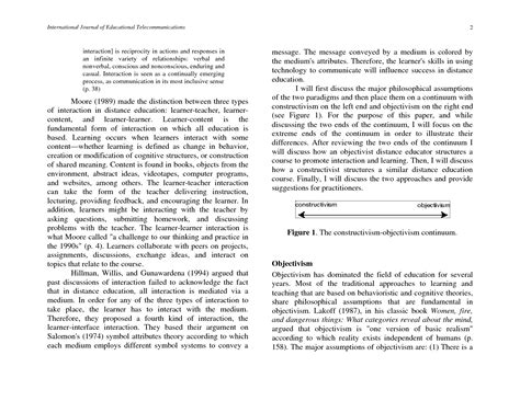 Solution Constructivism Versus Objectivism 1 Studypool