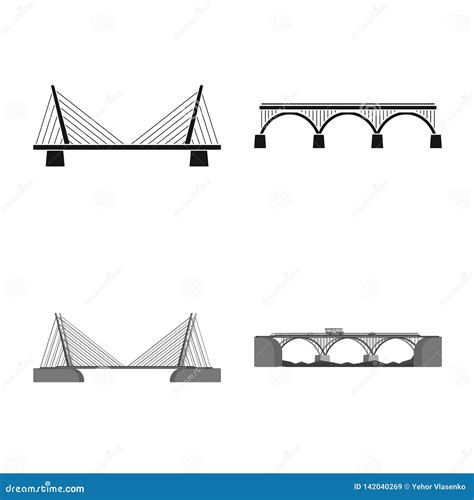 Isolated Object Of Connection And Design Sign Collection Of Connection And Side Stock Symbol