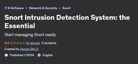 Snort Intrusion Detection System The Essential Scriptmafiaorg