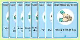 Clay Modelling Ideas Techniques Primary Resources