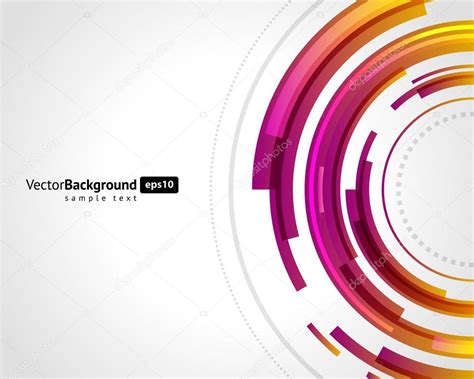 Abstract Technology Circles Vector Background — Stock Vector © Vikasuh 25573355