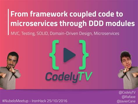 From Framework Coupled Code To Microservices Through Ddd By Codelytv Ppt