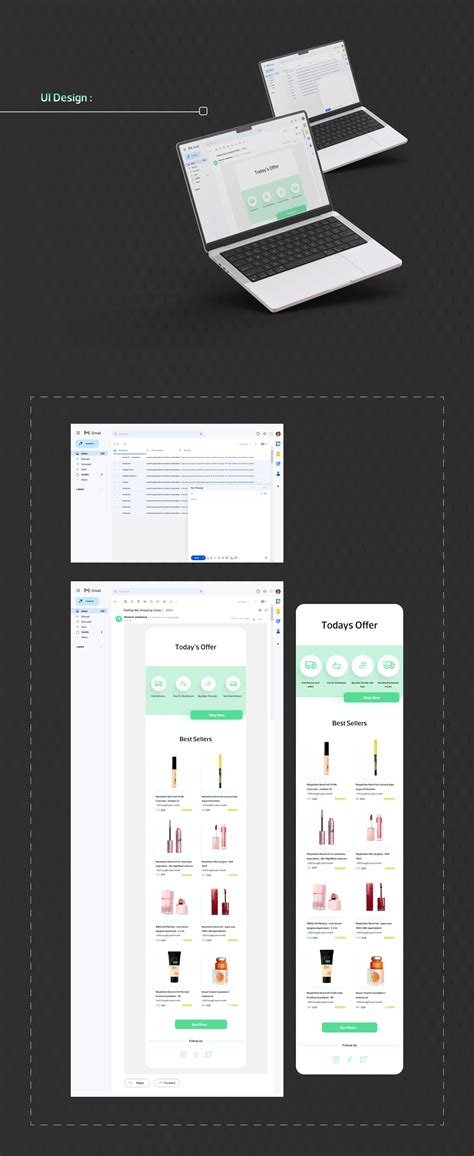 E Mail Template Ui Design On Behance