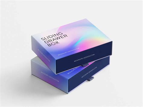 Sliding Drawer Box Mockup