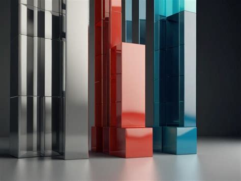 Premium Photo Bar Chart Of Growing Columns 3D Isometric Colorful