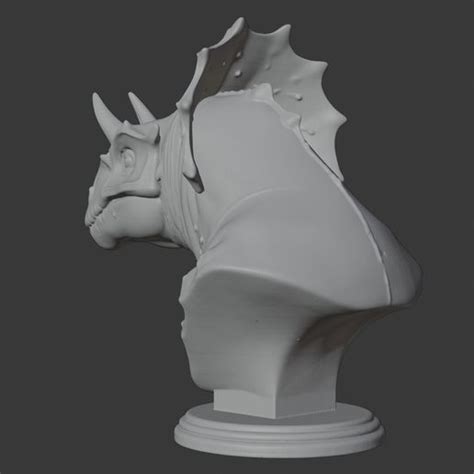 👤 Torosaurus Head Bust 3d Model Bust Stl Printable・ Stl File For 3d