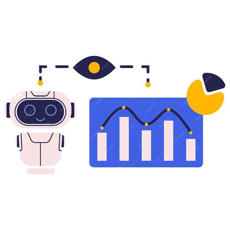 Premium Vector Ai Robot Data Analyze